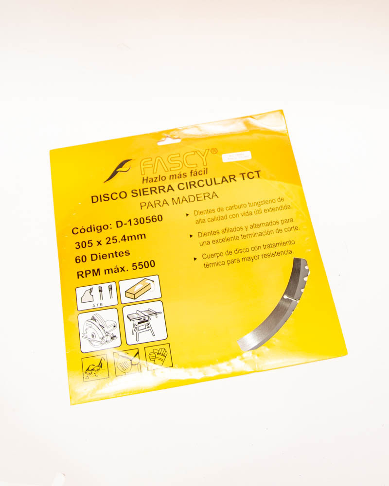 Disco Sierra Circular Fascy 305mm 12" 60t 5606 - Casa Austria